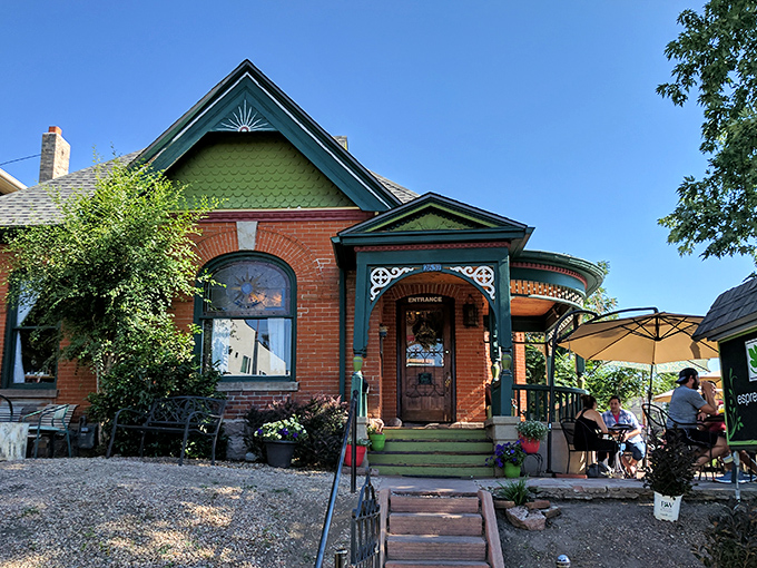 The teal Victorian house that houses Sassafras stands out like a Southern belle at a ski resort&mdash;charming, distinctive, and impossible to miss. 