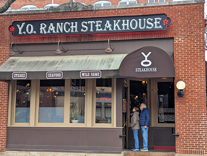 The brick facade of Y.O. Ranch Steakhouse beckons carnivores to Dallas' historic West End like a meaty lighthouse guiding hungry ships to shore.