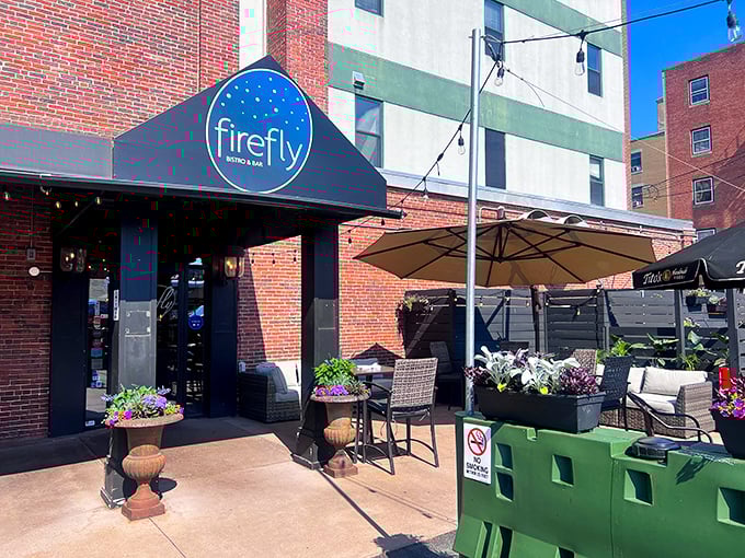 Tucked away on a Manchester side street, Firefly's lush greenery and inviting awning beckon you like an old friend with exceptional taste in restaurants.