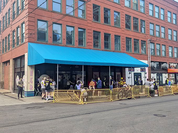 Those iconic pink doors aren't just an entrance to a diner&mdash;they're a portal to Pittsburgh's breakfast paradise where pancake dreams come true.