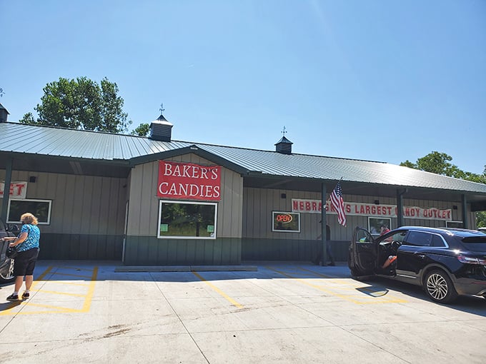 Welcome to sugar paradise! Baker's Candies in Greenwood stands proudly as Nebraska's chocolate headquarters, beckoning sweet-toothed travelers from Interstate 80.