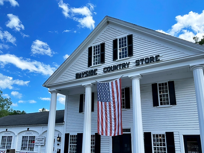 The stately white columns and American flag welcome you like an old friend. This isn't just a store&mdash;it's a time capsule with candy inside.