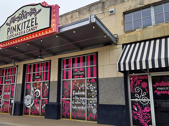 The marquee-lit storefront beckons like a pink beacon of sugary salvation in Bricktown. Sweet dreams are made of this!