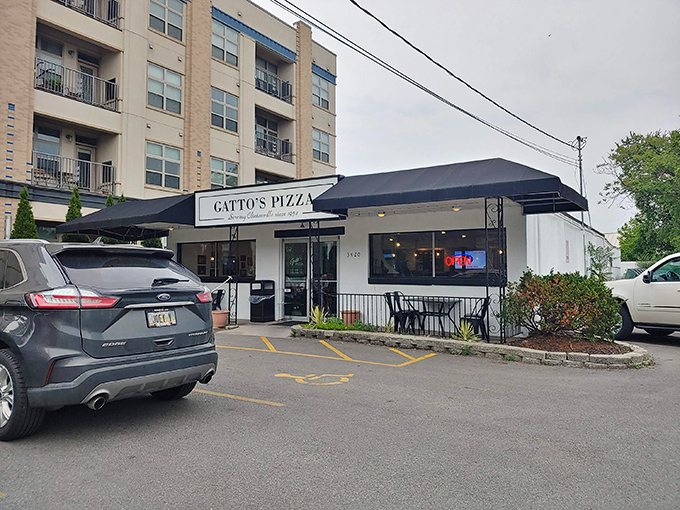 The unassuming storefront of Gatto's Pizza has been a Clintonville landmark since 1952. Some buildings just radiate deliciousness before you even step inside.