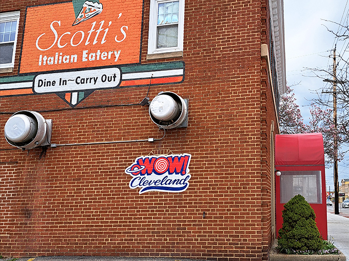 The unassuming brick exterior of Scotti's Italian Eatery hides culinary treasures within, like a delicious secret Cleveland has been keeping for decades.