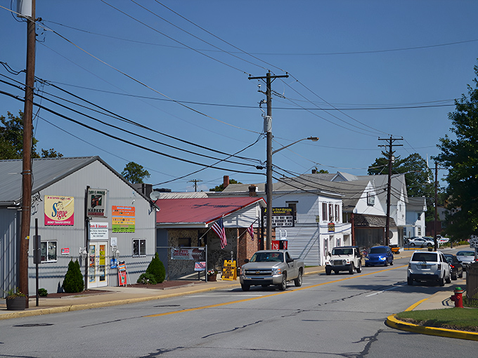 Downtown Bridgeville's colorful murals tell stories of local heritage against a backdrop of small-town charm that feels increasingly rare in our hyper-connected world. 