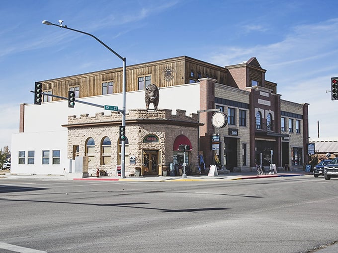 Main Street Driggs stretches before you like a postcard come to life, complete with historic buildings, mountain views, and not a traffic jam in sight.