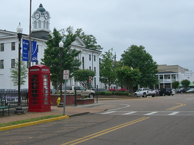 Oxford unfolds like a storybook from above, where historic charm and modern life blend into Mississippi's most picturesque intellectual playground.