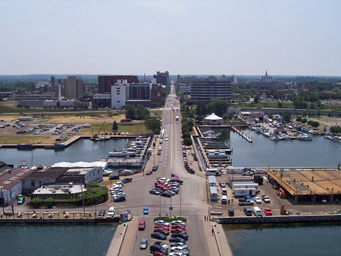 Erie's stunning waterfront showcases its dual personality &ndash; urban skyline meets maritime charm, with boats bobbing peacefully in the harbor like they're on vacation too.