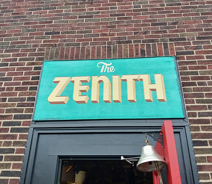 The turquoise sign beckons like a portal to another dimension&mdash;one where vegetarian food and vintage treasures coexist in perfect harmony.