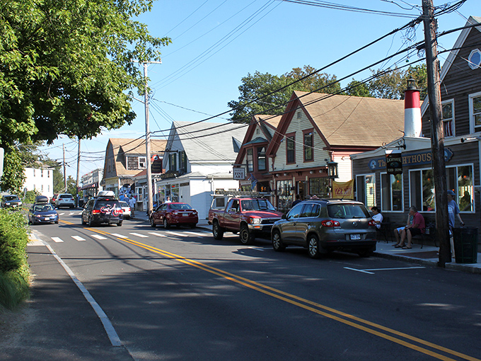 Wellfleet's Main Street offers that perfect small-town charm where you might actually know the person waving from across the crosswalk.