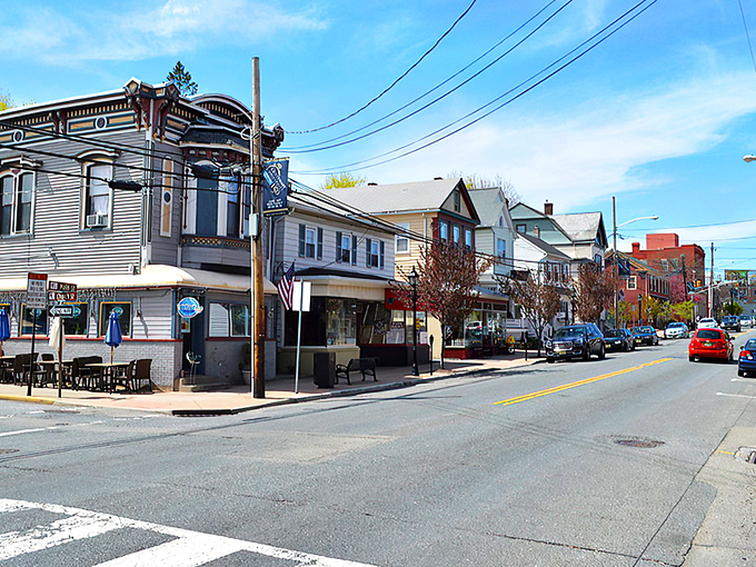 Main Street stretches before you like a Norman Rockwell painting come to life, where traffic lights are merely suggestions to slow down and notice the details.
