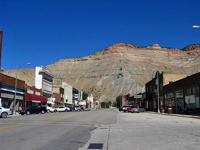 Helper's dramatic sandstone cliffs create nature's own IMAX backdrop for this historic Main Street, where time seems to move at a more civilized pace.