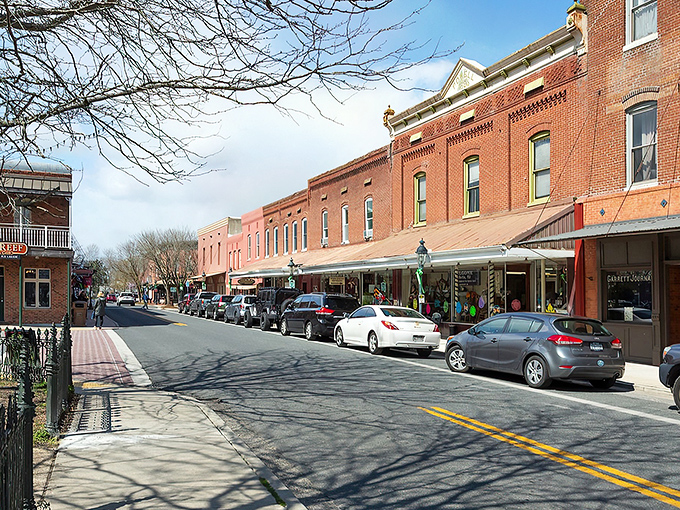 Main Street Berlin looks like it was plucked straight from a Norman Rockwell painting, with historic brick buildings that have witnessed generations of small-town life.