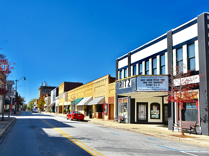 Main Street Newberry doesn't just preserve history&mdash;it celebrates it daily with vibrant storefronts and that iconic Ritz Theater marquee beckoning you inside.