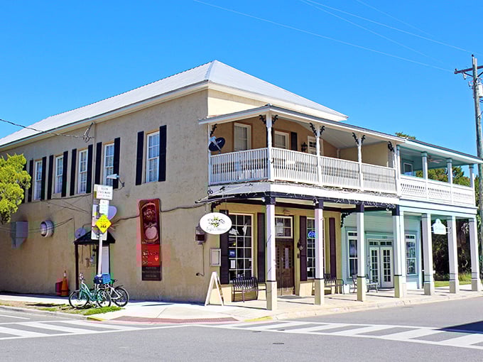 Downtown Cedar Key looks like a movie set where Jimmy Buffett might casually stroll by, weathered wooden buildings housing treasures that big-box stores could never replicate.