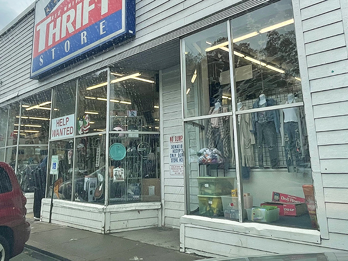 The unassuming white brick exterior hides a treasure trove within&mdash;like finding a speakeasy, but for vintage bargains instead of cocktails.