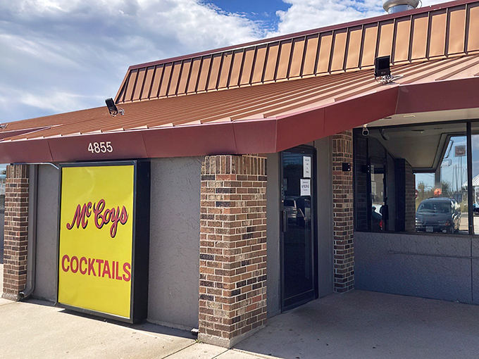 McCoy's iconic sign stands like a beacon of comfort food, promising "Breakfast Served All Day" &ndash; the three most beautiful words in the English language after "chocolate lava cake."