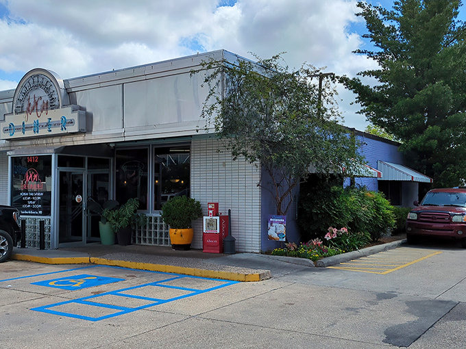 The neon-kissed facade of Hub City Diner beckons like a lighthouse for the hungry, promising retro charm and comfort food salvation.