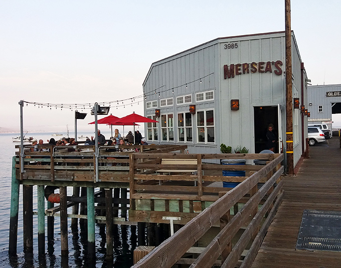 Perched like a seagull with better taste, Mersea's weathered exterior promises seafood nirvana where the Pacific practically serves as your dinner companion.