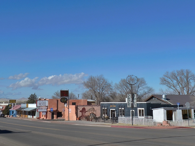 Main Street Springerville unfolds like a Norman Rockwell painting where people still wave from pickup trucks.