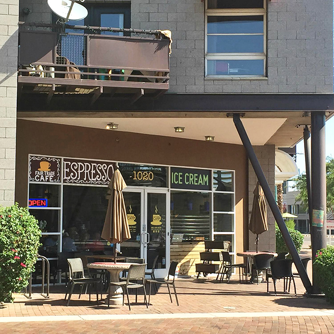 The welcoming storefront beckons like an old friend, promising respite from Phoenix heat and a caffeine fix worth the detour.