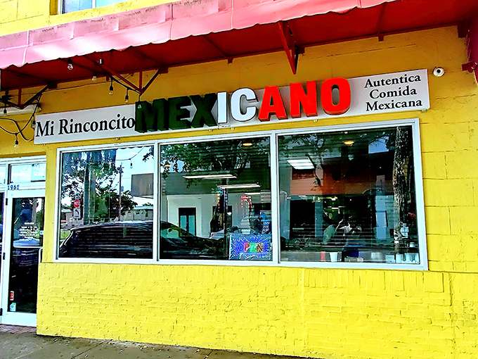 The sunshine-yellow exterior with its festive red awning isn't just a restaurant&mdash;it's a landmark for burrito pilgrims throughout Florida.