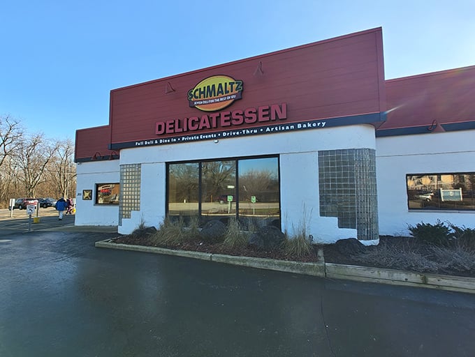 Welcome to Schmaltz, where the exterior is as unassuming as Clark Kent, but inside? Pure sandwich superhero headquarters. 