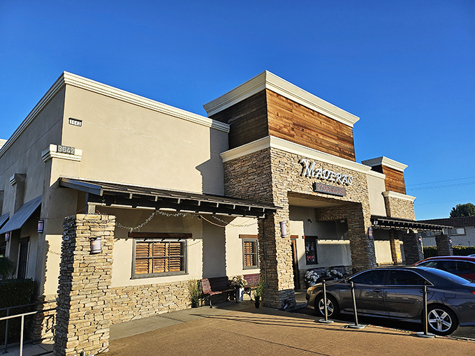 Stone and wood never looked so appetizing. Maderas' unassuming exterior in Los Alamitos hides culinary treasures that would make even the most jaded meat-lover weak in the knees.