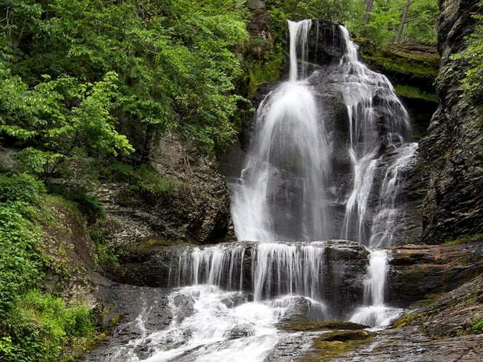 Mother Nature's masterpiece cascades 130 feet down ancient rock, creating Pennsylvania's most spectacular hidden treasure.