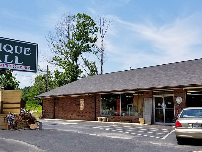 The unassuming brick exterior hides a treasure trove that would make Indiana Jones rethink his career path. Adventure awaits beyond these humble walls.