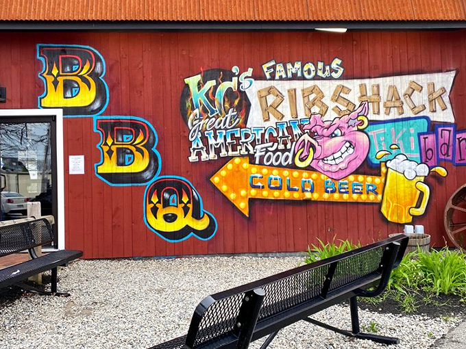 The barn-red exterior of KC's isn't just a building&mdash;it's a beacon of hope for the barbecue-deprived souls of New Hampshire.