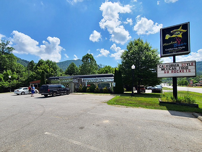 Against the backdrop of Blue Ridge Mountains, this unassuming spot promises California-style Mexican food that's worth the detour from downtown Asheville.