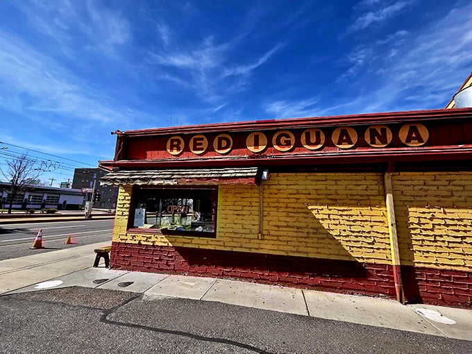 The iconic Red Iguana sign promises "Killer Mexican Food" &ndash; a bold claim that's backed up by decades of delicious evidence and perpetual lines of hungry devotees.