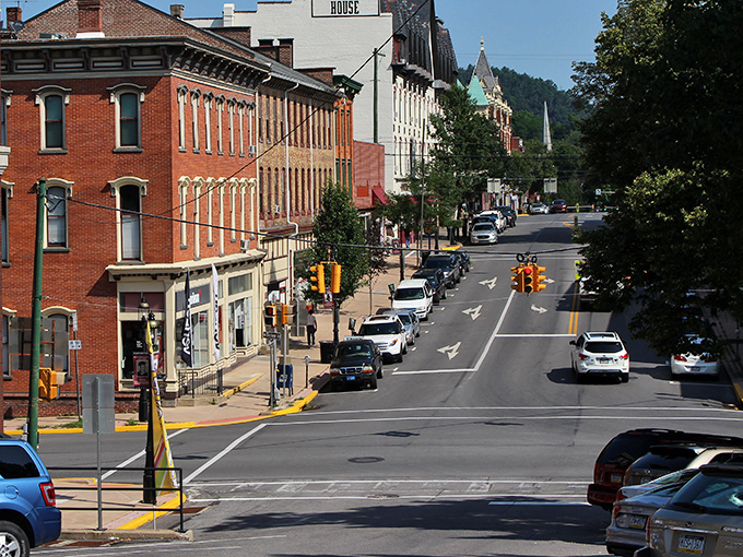 Bellefonte's main street looks like a movie set where the director said, "Make it charming, but not so charming that people won't believe it's real."
