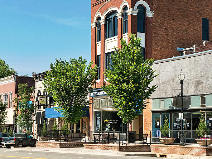Downtown Milledgeville showcases its vintage charm with a classic Coca-Cola sign that's been tempting passersby since long before Instagram made nostalgia cool.