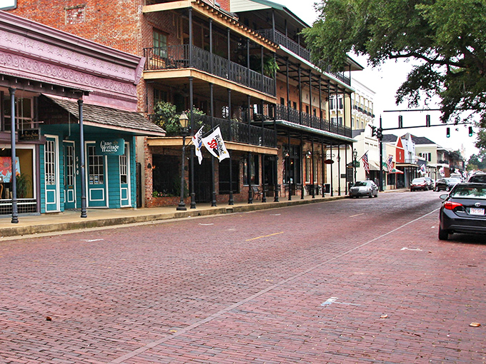 Front Street's historic buildings with their wrought-iron balconies look like they're auditioning for a Southern remake of "Midnight in Paris."