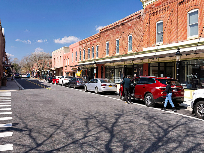 Main Street Berlin looks like it was plucked straight from a Norman Rockwell painting, with historic brick buildings that have witnessed generations of small-town life.