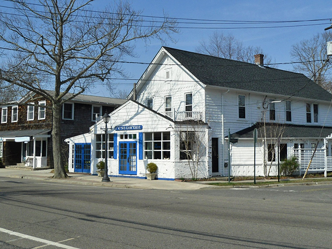 Bellport's charming main street looks like it was plucked straight from a Hallmark movie, complete with blue-trimmed storefronts that practically beg you to browse.
