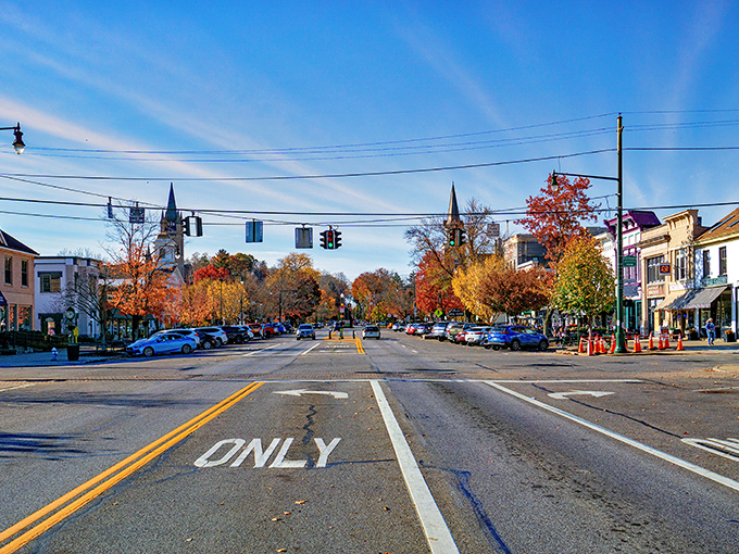 Sunlight dances across Broadway's historic facades, painting Granville in golden hues that make even hurried souls slow their pace.