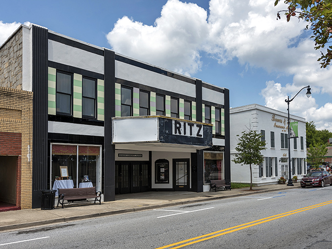 Main Street Newberry doesn't just preserve history&mdash;it celebrates it daily with vibrant storefronts and that iconic Ritz Theater marquee beckoning you inside.
