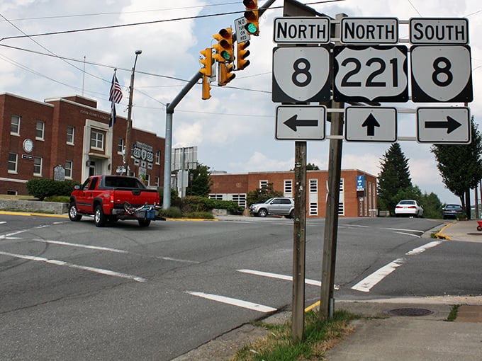 The Station anchors Floyd's main street with classic brick architecture, offering a glimpse into small-town Virginia where modern life slows to a civilized pace.
