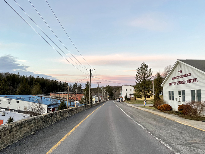 Historic brick buildings line Front Street in Thomas, where time seems to slow down and the architecture tells stories of coal boom days gone by.