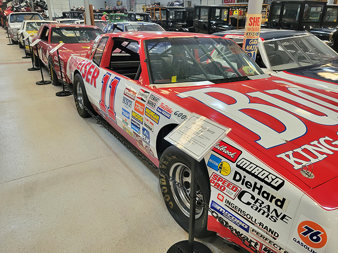 The Budweiser #11 race car stands as a testament to an era when beer companies and fast cars created the perfect American marketing marriage.
