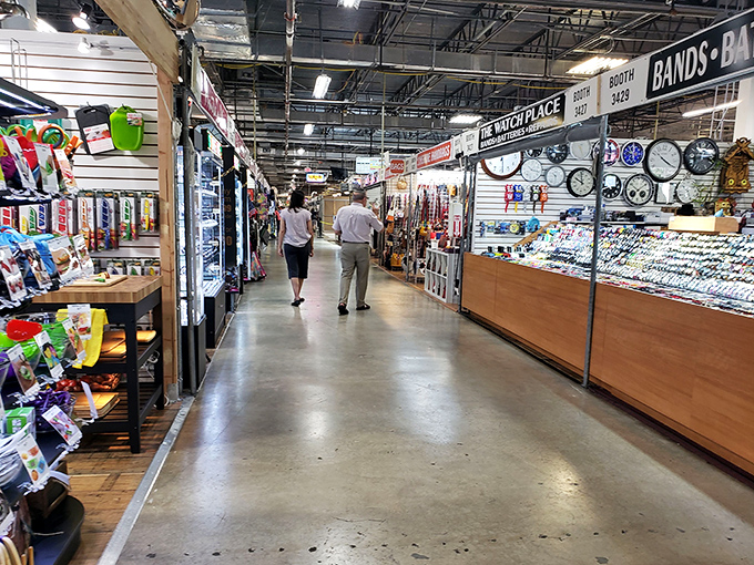 The corridors of commerce stretch before you&mdash;a retail yellow brick road where each booth offers its own version of Emerald City treasures.