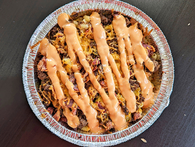 Ground beef and bacon atop golden mac&mdash;this All Star dish is the Avengers of comfort food, with every bite saving the day.