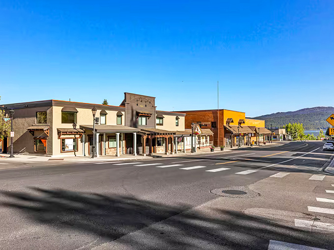 Small-town storefronts with big mountain backdrops. McCall's main drag looks like a movie set, but it's gloriously real.