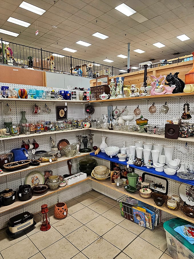 Dishware heaven for the nostalgic home cook. I spy patterns my grandmother would recognize&mdash;and probably regret giving away decades ago.