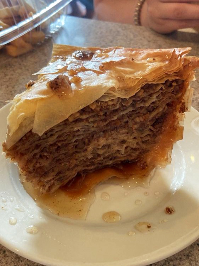 Baklava that makes you understand why people fight over family recipes. Those layers of phyllo tell stories of tradition while honey whispers sweet nothings to your taste buds.