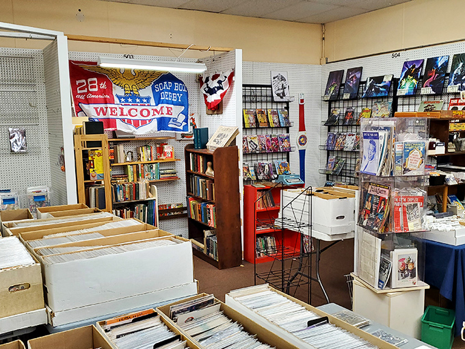 The vinyl and book section: where you can find that album your parents wouldn't let you buy and the novels they wouldn't let you read.